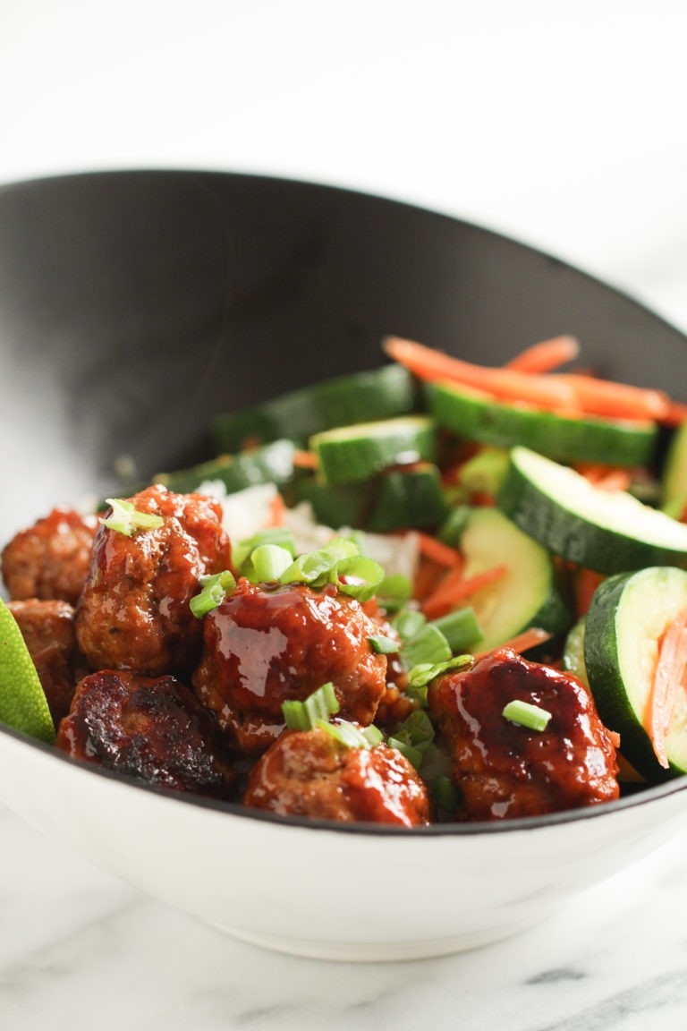 Asian Pork Meatballs & Rice - Dinner 4 Two